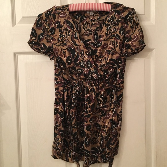 Mimi Maternity | Tops | Euc Mimi Maternity Silk V Neck Top Wtieback ...